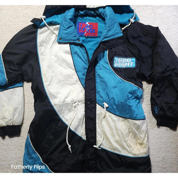 Games | Pro Player Bud Light Hooded Windbreaker Jacket Medium Nylon ...